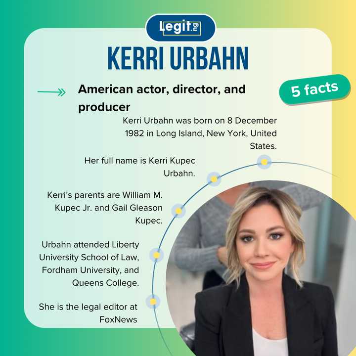Meet Kerri Urbahn, legal expert, former DOJ spokesperson, and Fox News ...