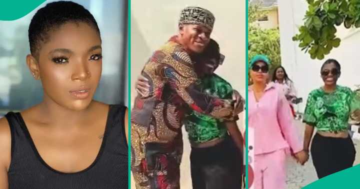 Annie Idibia Makes 1st Public Appearance as Man Happily Hugs Her ...