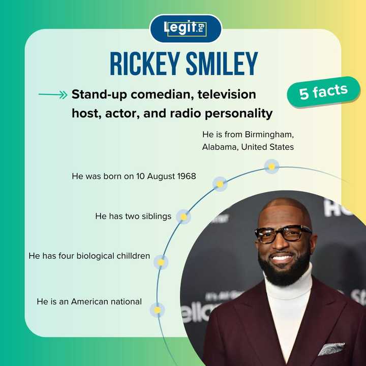 Rickey Smiley's wife, age, net worth, movies and TV shows - Legit.ng