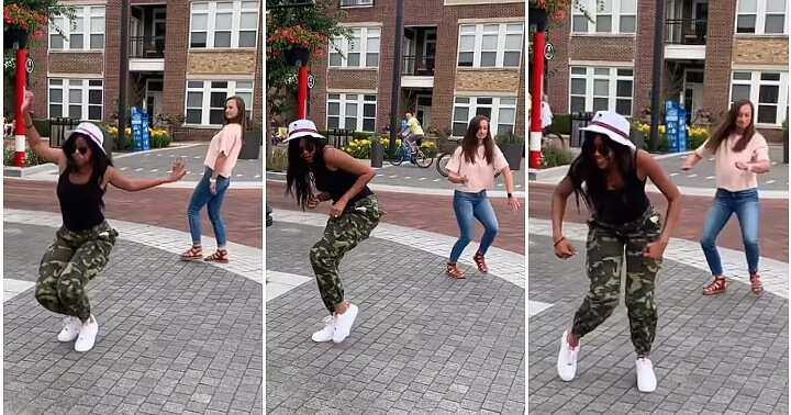 Beautiful Black Lady Rocks Camo Trousers to Dance on The Road, Oyinbo ...