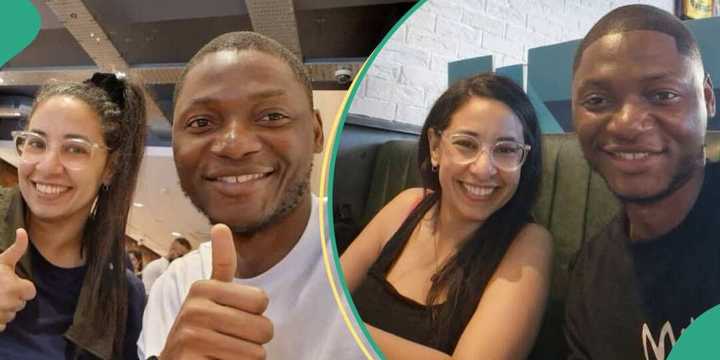 Oyinbo Lady Takes Handsome Nigerian Man on Date in UK, Photos Capture ...