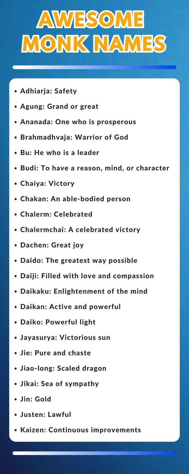90+ awesome monk names with meanings from different traditions - Legit.ng
