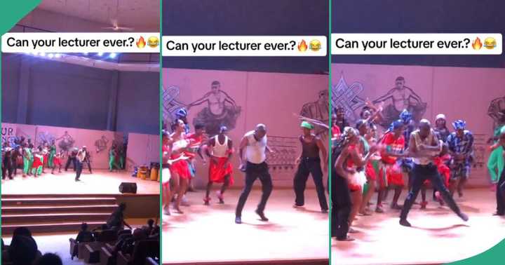 Talented Nigerian Lecturer Impresses Many on Stage with His Sweet Leg ...