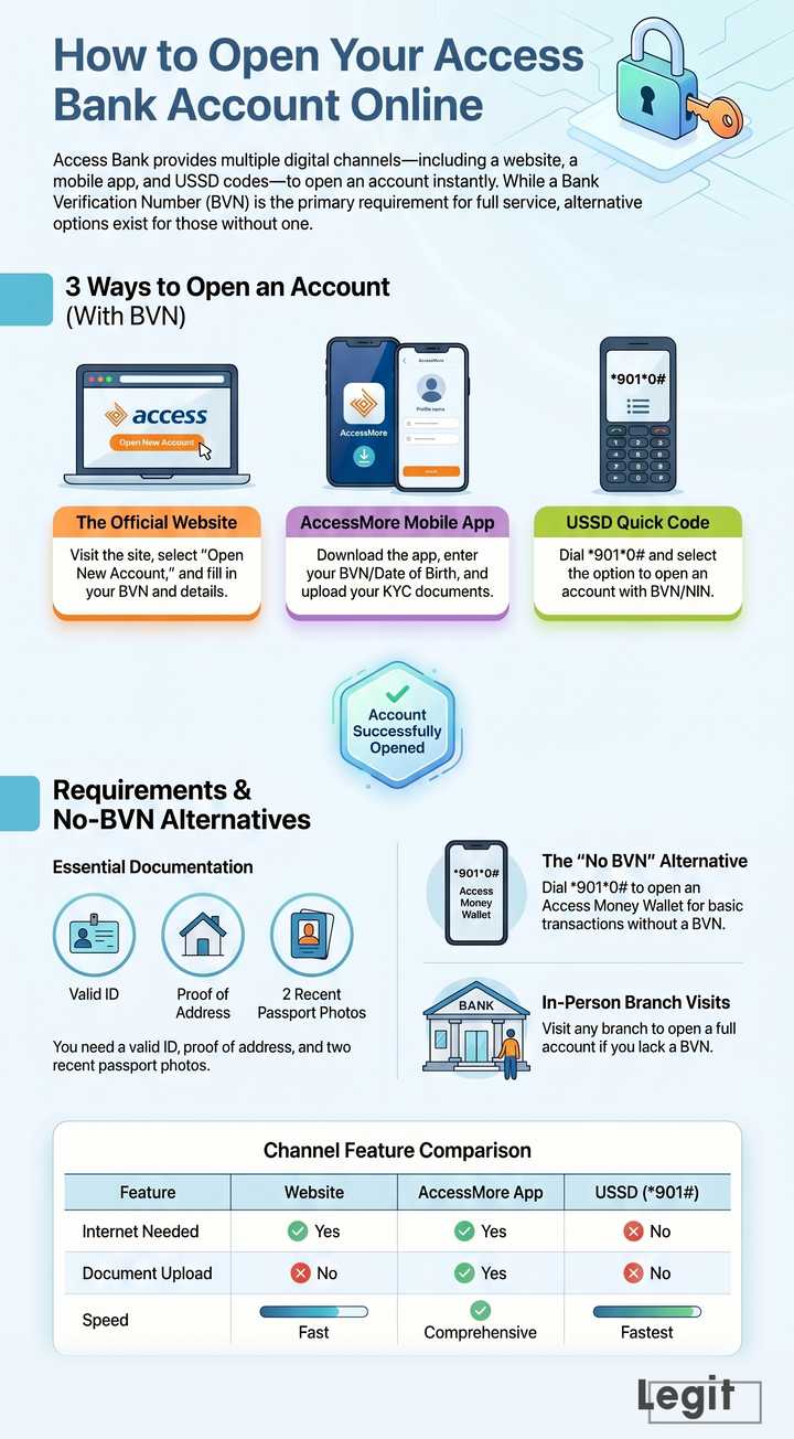 How to open Access Bank account online with BVN in a few easy steps ...