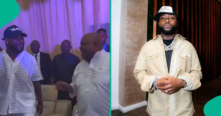 Davido Surprises Uncle, Gov Adeleke, at His 65th Birthday Party, Fans ...
