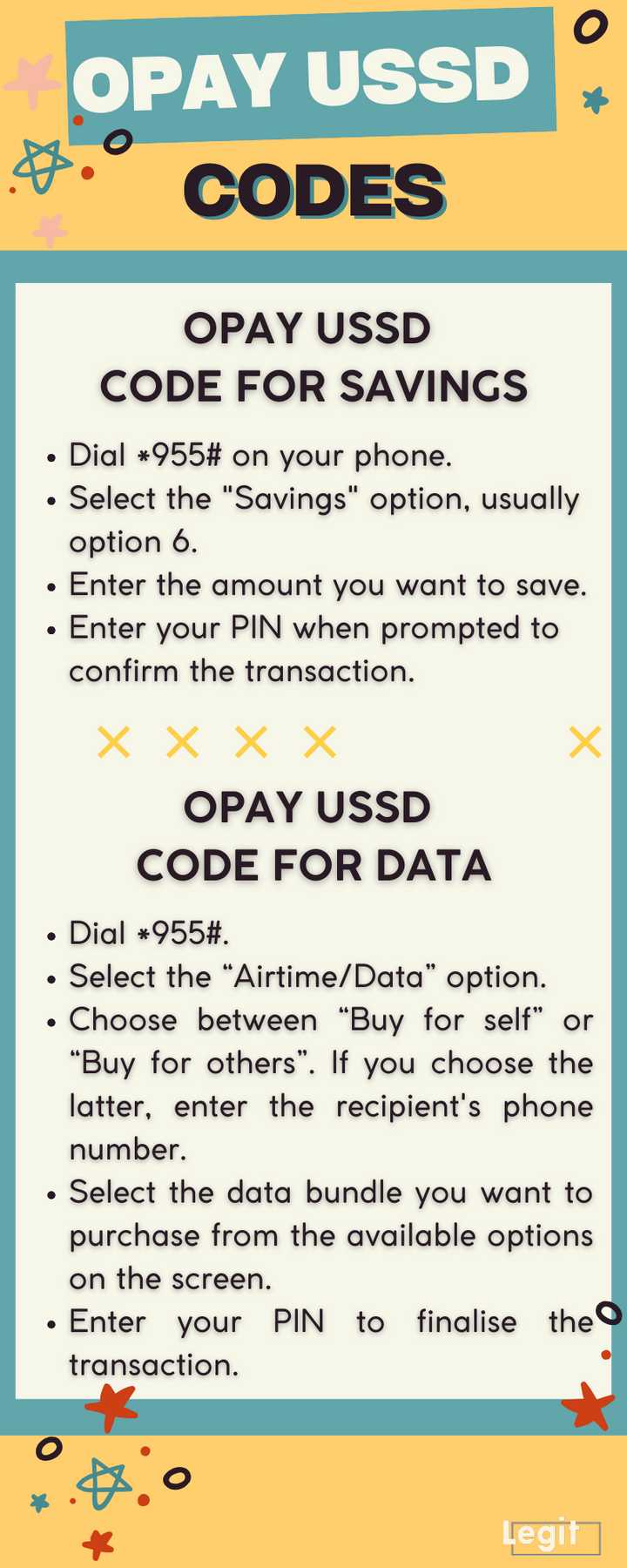 Opay USSD code, all codes for balance, transfer, data and how to ...