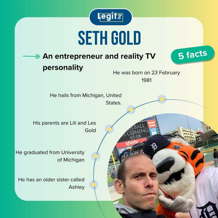 Seth Gold's wife, son, age, net worth and latest updates - Legit.ng