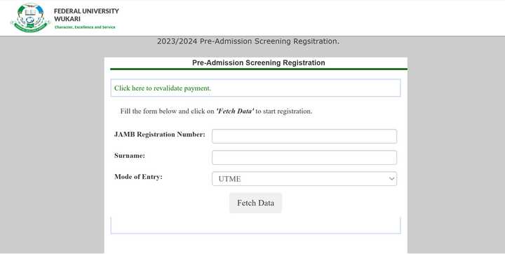 Federal University Wukari admission portal: how to log in, apply, check ...