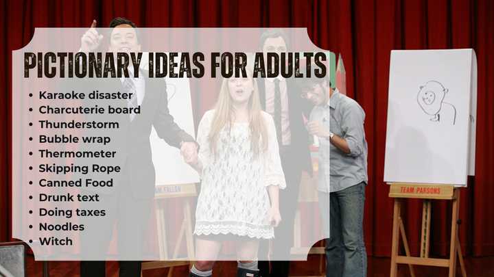 490+ Pictionary ideas: easy, medium and hard ideas for every category ...