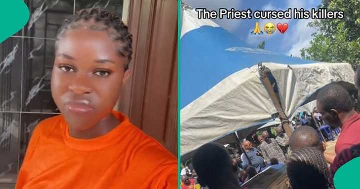 Lady Displays What Officiating Priest Did at Funeral of Man Who Was ...
