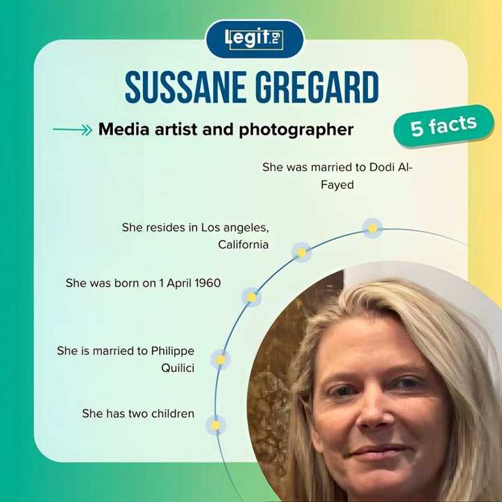 Susanne Gregard: Where is Dodi Fayed's ex-wife now? - Legit.ng