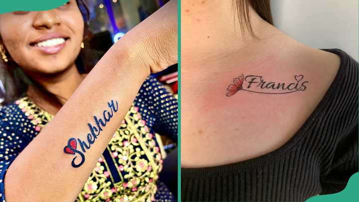 40 creative name tattoo ideas to carry your loved ones with you - Legit.ng