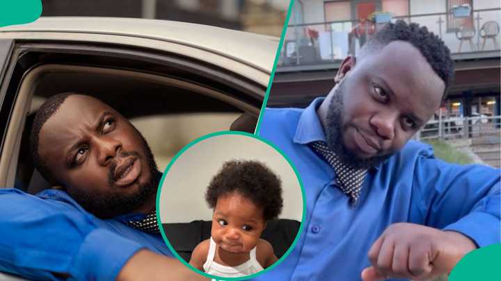 Comedian Sabinus Proudly Shows Off His Little Daughter’s Funny Facial ...