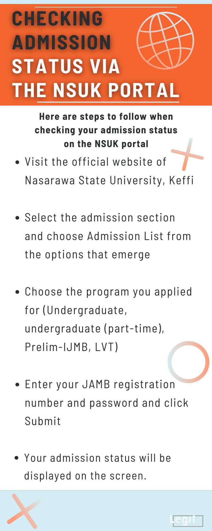 NSUK admission list: how to confirm admission and next steps - Legit.ng