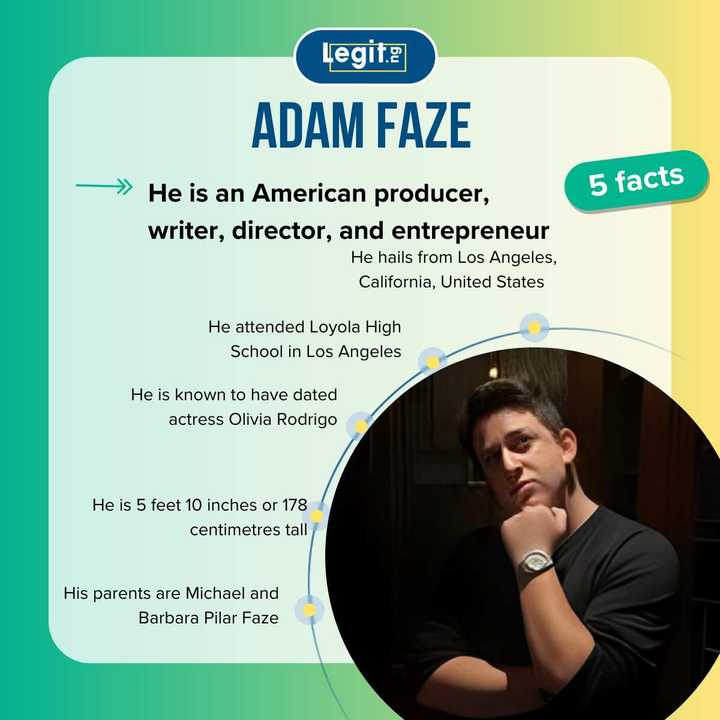 Adam Faze’s age, height, dating history, movies, net worth - Legit.ng