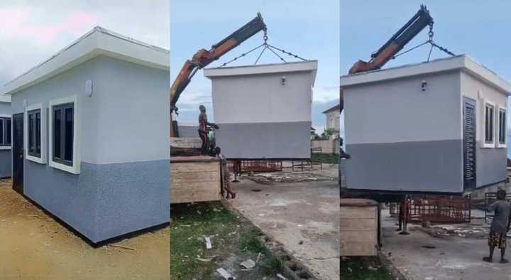 "All You Need is Land": Nigerian Man Shows Portable House That Can Be ...