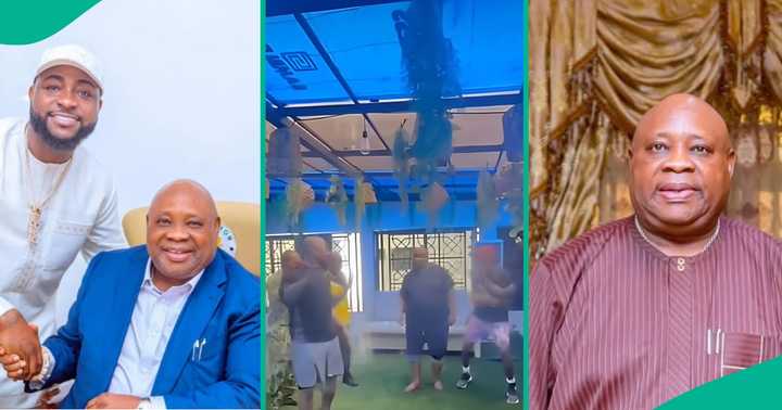 Video As Davido’s Uncle, Governor Adeleke, Shows Some Dance Moves After ...