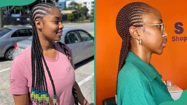 25 straight-back cornrows ideas and how to style them - Legit.ng