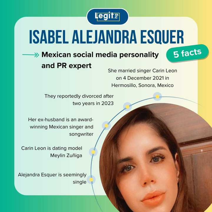 Carin Leon's wife's bio: Who is Alejandra Esquer, and are they divorced? - Legit.ng
