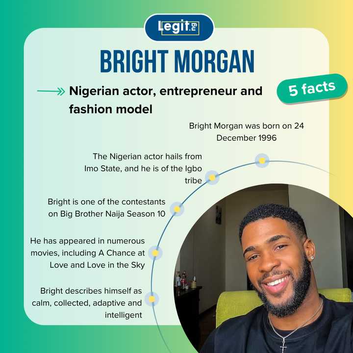 Bright Morgan BBNaija: A look at his bold, silent moves - Legit.ng