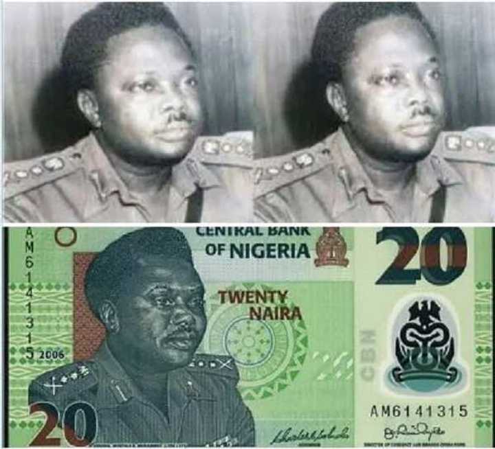 7 original photos of people on the naira notes (The 10 naira note is ...