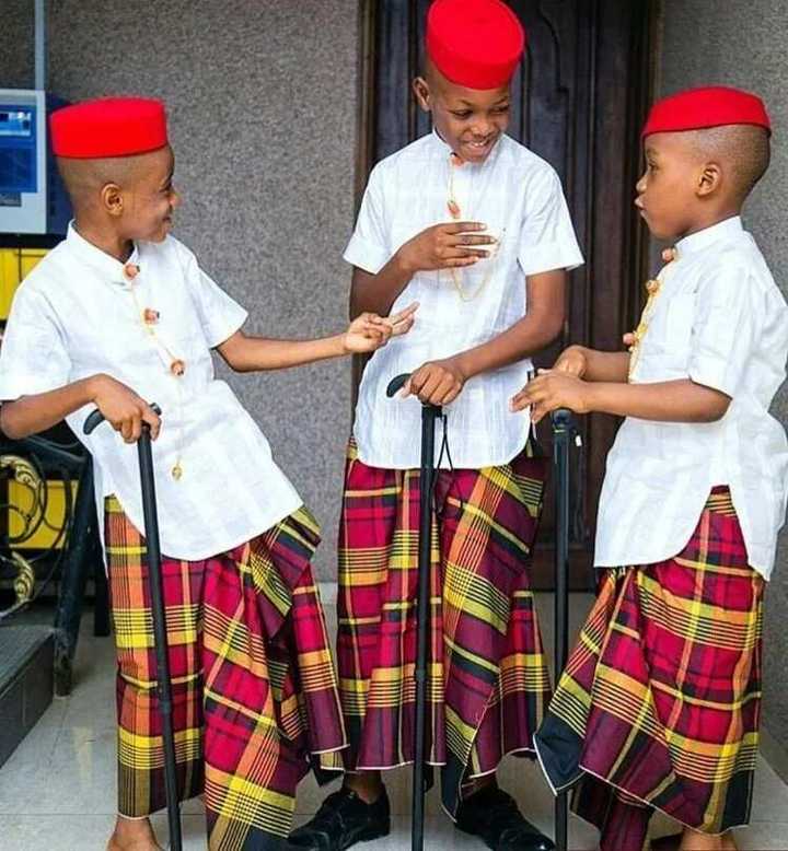 Igbo traditional attire for children - Legit.ng
